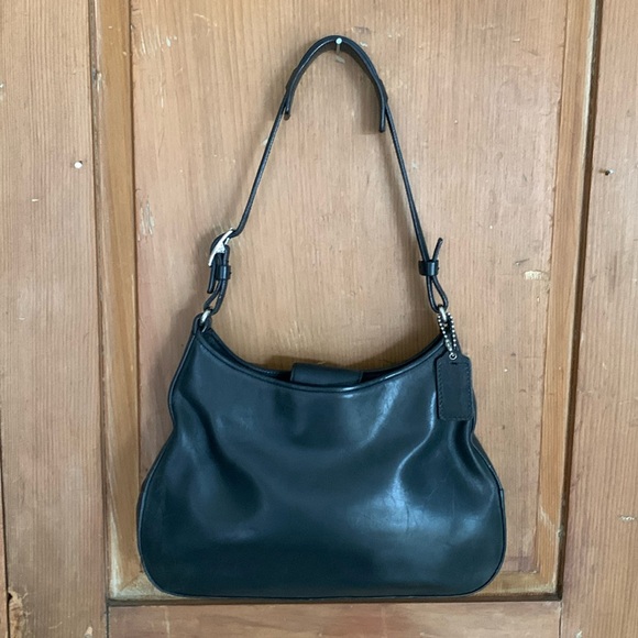 Coach | Bags | Coach Legacy Black Leather Demi Shoulder Bag | Poshmark